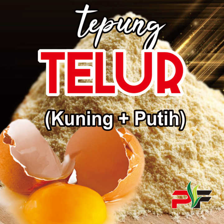 tepung telur utuh/tepung kuning & putih telur/bubuk telur/whole egg ...