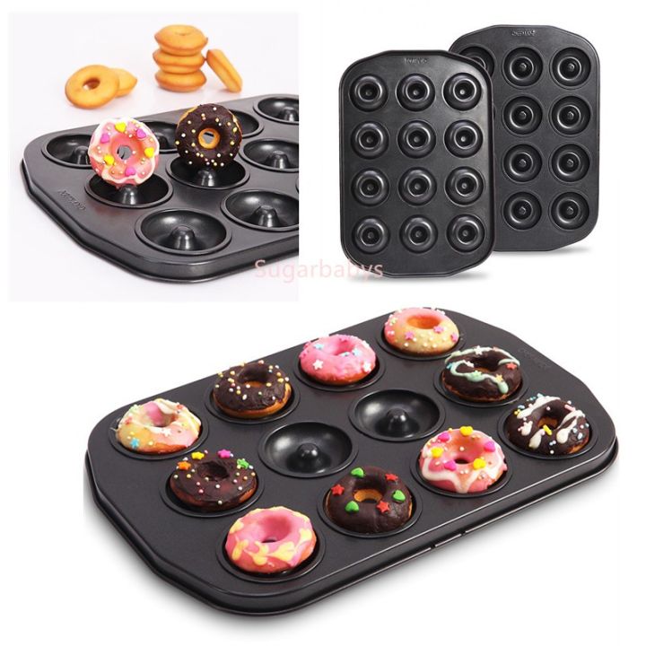 12 Cups CHEFMADE Doughnut Mold Maker Baking Acuan Donat Bahulu Mould ...