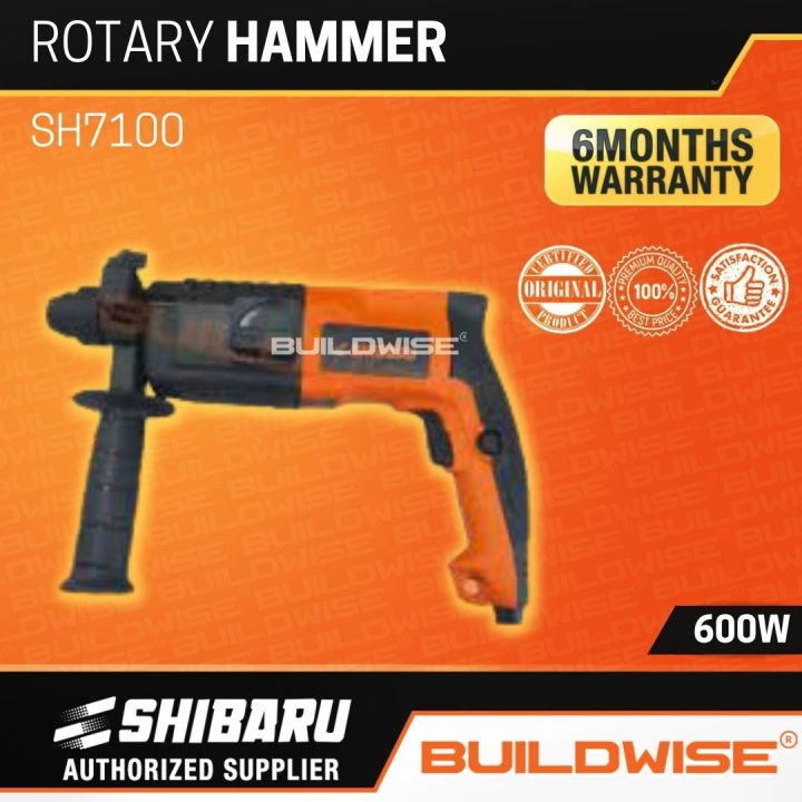 Shibaru Rotary Hammer 600 Watts SH7100「BUILDWISE®」 | Lazada PH