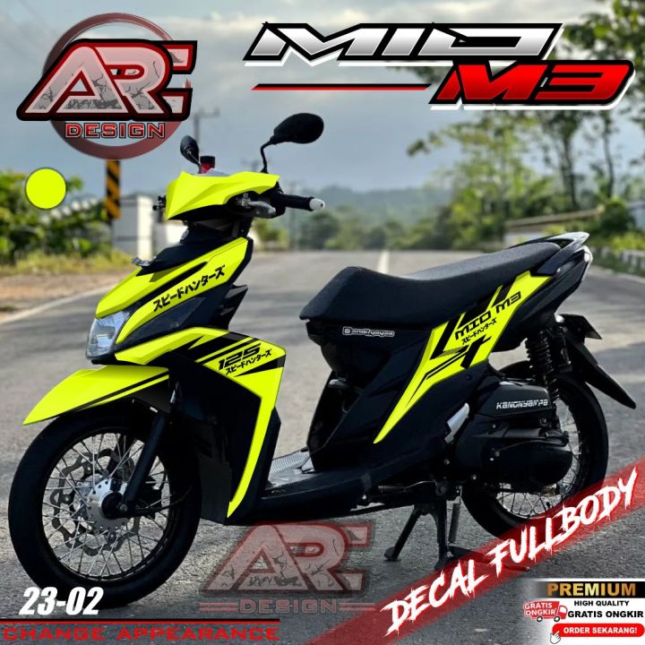 (COD) TERBARU Decal Sticker Yamaha Mio M3 125 Full body - Stiker ...