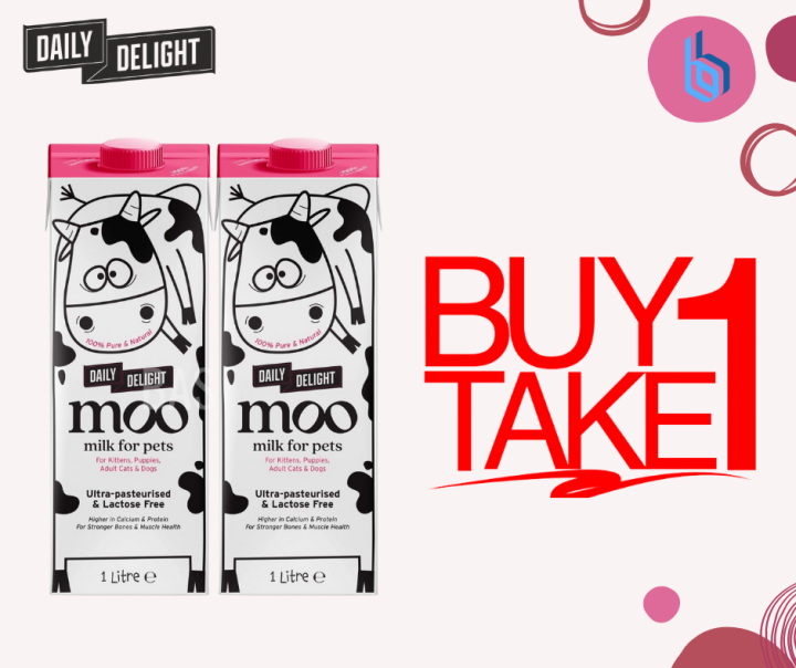 Daily Delight MOO Pets Milk 1L - Lactose-Free Milk for Dogs & Cats ...