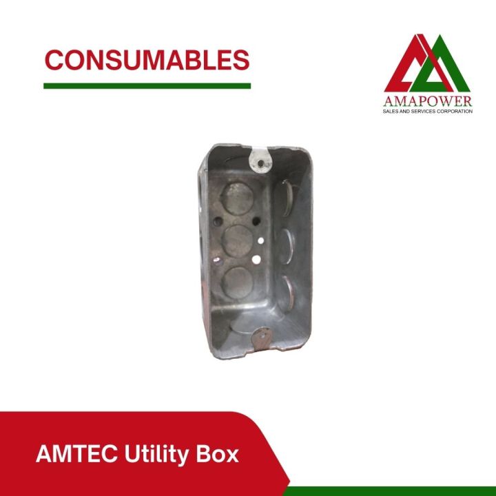 Amtec Metal Utility Box 2x4" Gauge#16 and Gauge#18 | Lazada PH