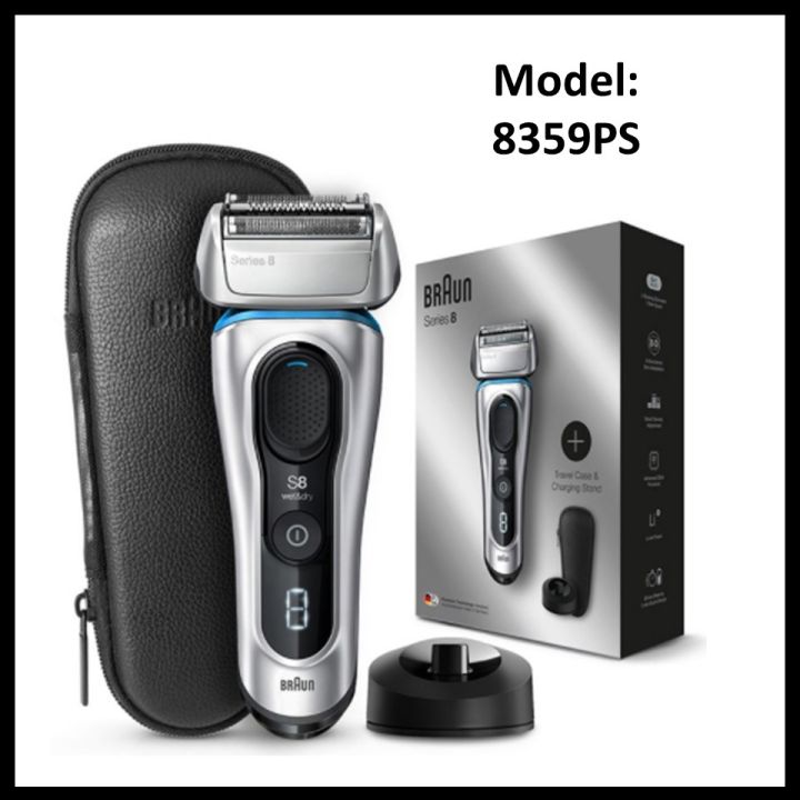 [BRAUN] Series 8 8359PS Wet & Dry Electric Shaver with charging stand ...