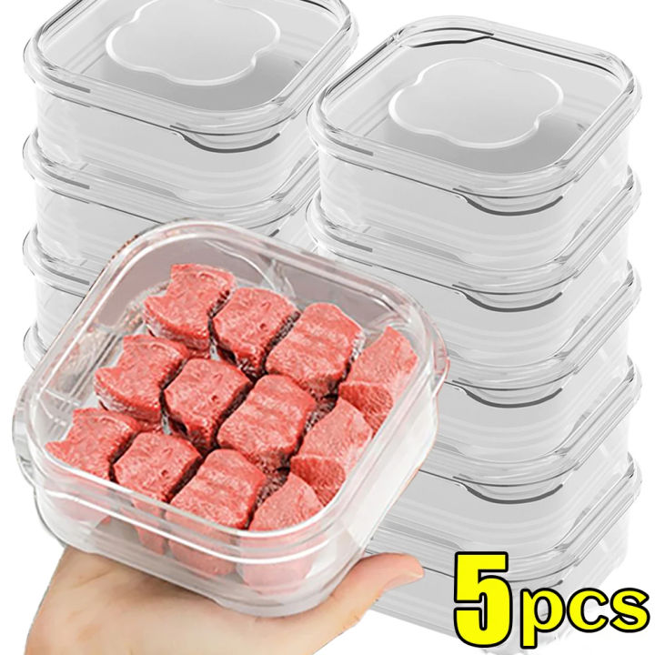 5Pcs Food Grade Kitchen Food Storage Box / Fruit Vegetable Preservation ...