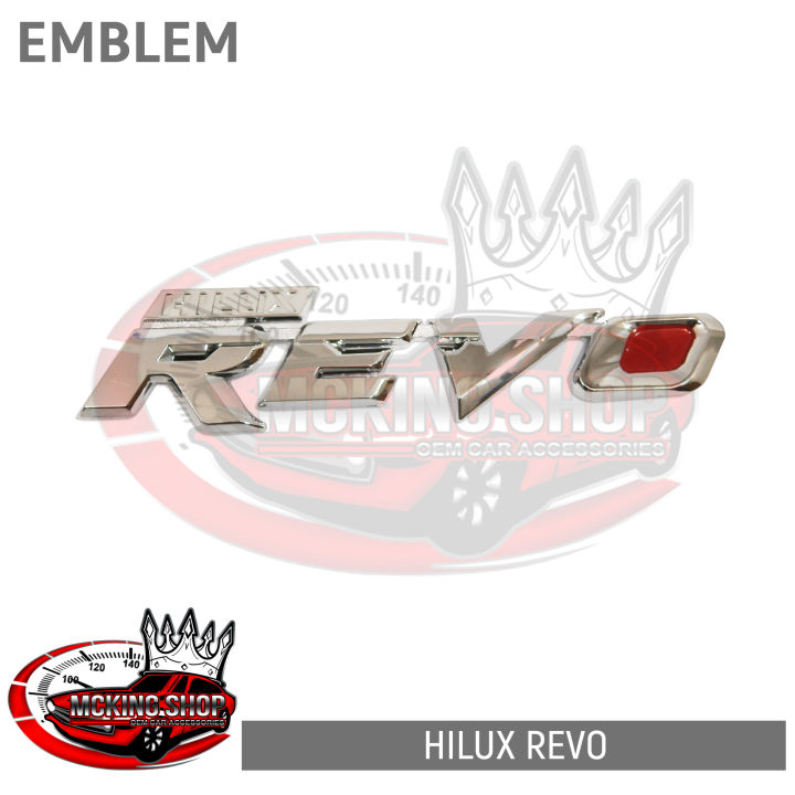 Toyota Hilux Revo Tailgate Logo Emblem Badge (Chrome Coated) | Lazada PH