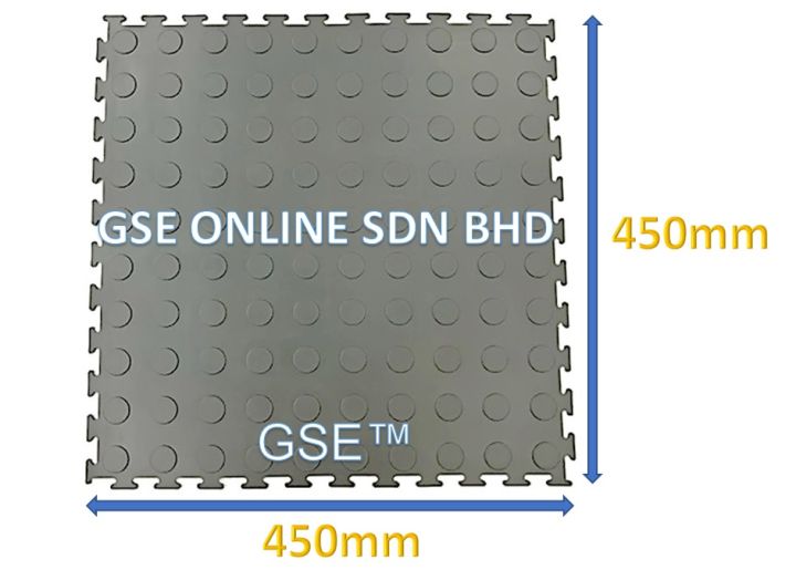 Interlocking Anti-slip Rubber Floor Tiles, Made of 100% Homogeneous ...