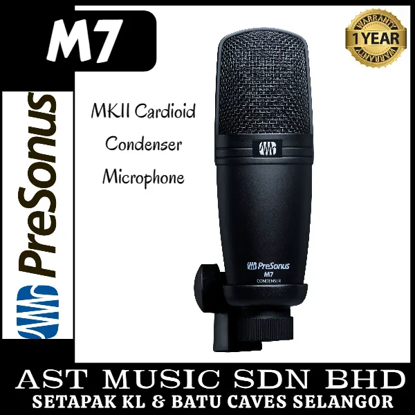 Presonus M7, MKII Cardioid Condenser Microphone (m7) | Lazada