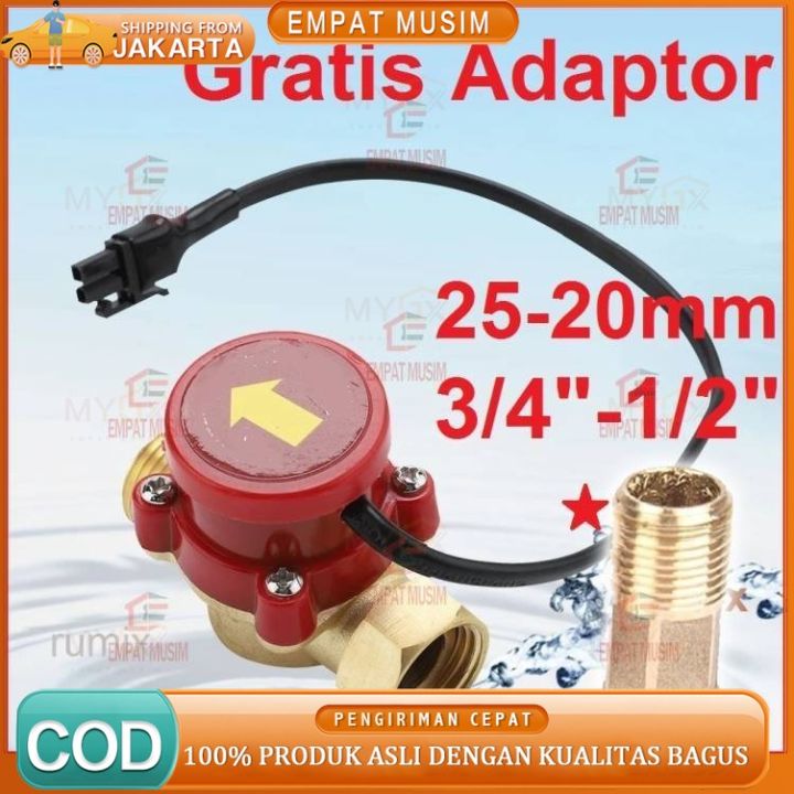 (Dikirim Dari Jakarta)1/2" Water Flow Switch Otomatis Pompa Booster ...