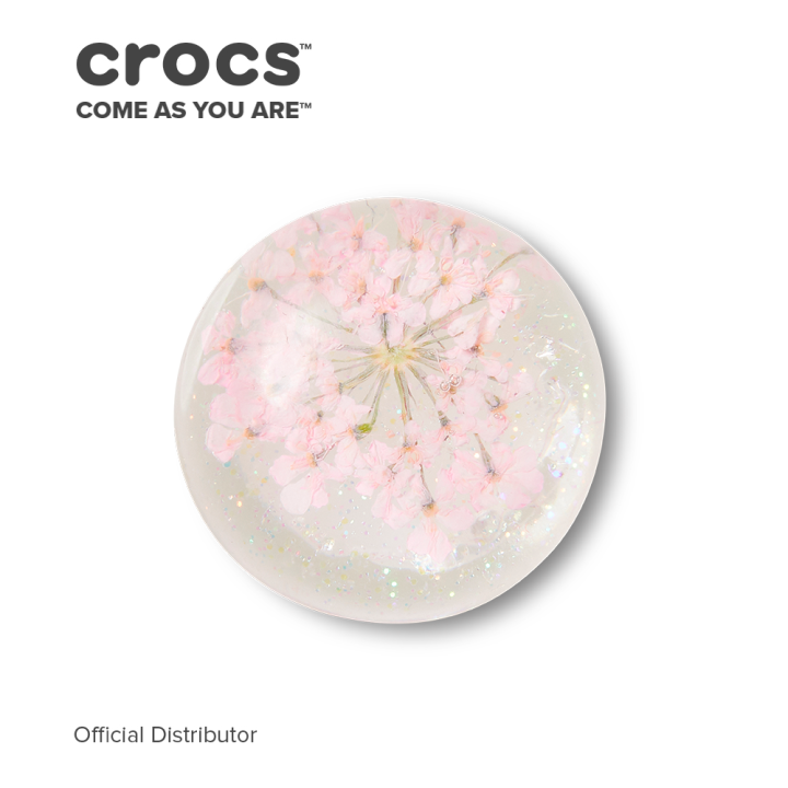 Crocs Jibbitz™ Charm Encapsulated Pink Flower | Lazada PH