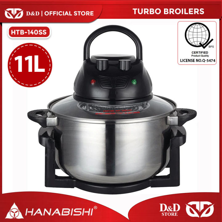 Hanabishi HTB-140SS Convection Stainless Body Turbo Broiler | Lazada PH