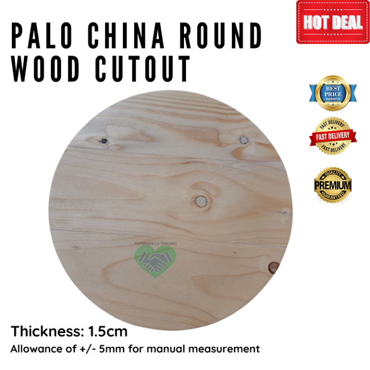 Round / Circular wooden cut-out 20cm diameter. DIY home and office ...