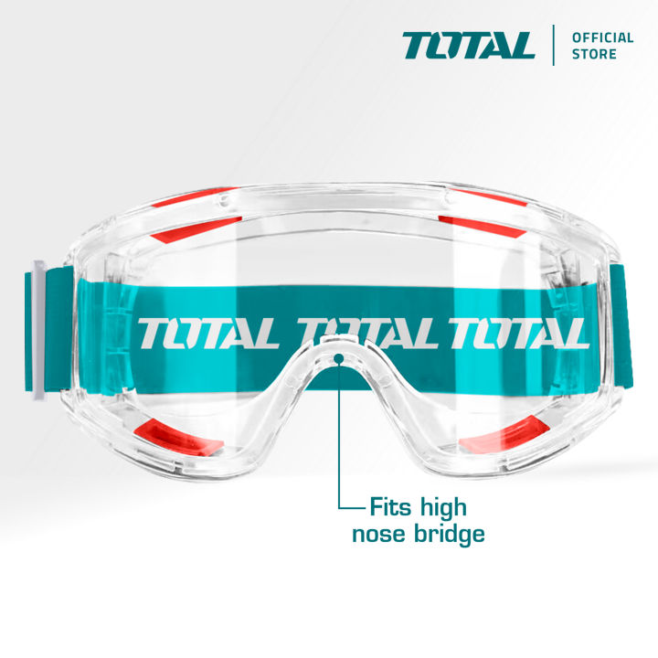 TOTAL Safety Goggles With Unique Air Hole Design Around PVC Frame ...