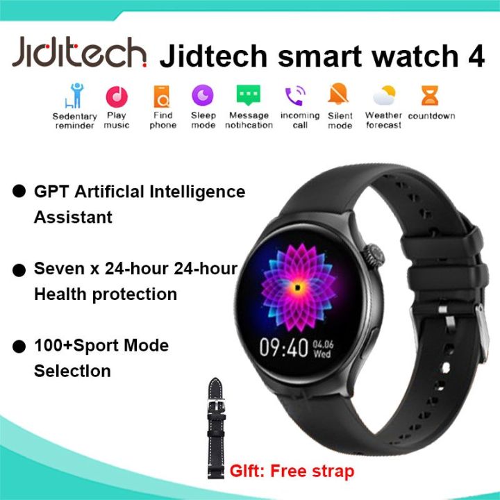 Jiditech Watch 4 OriginalSmart Watch Monitor Blood Oxygen Android IOS ...