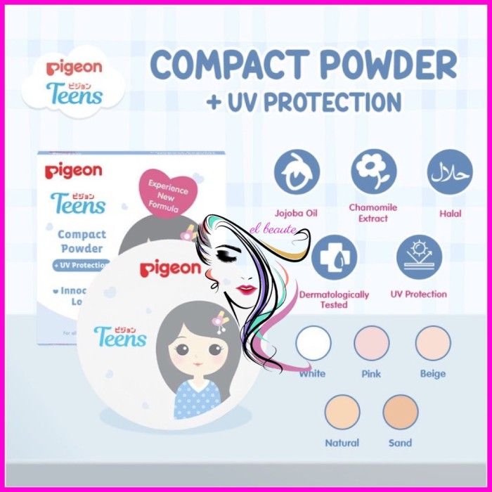Pigeon Teens Compact Powder + UV Protection | Lazada Indonesia