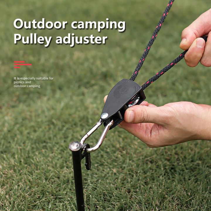 VBNFH Adjustable Portable Rope Ratchet Pulley Adjuster Lifting Rope ...
