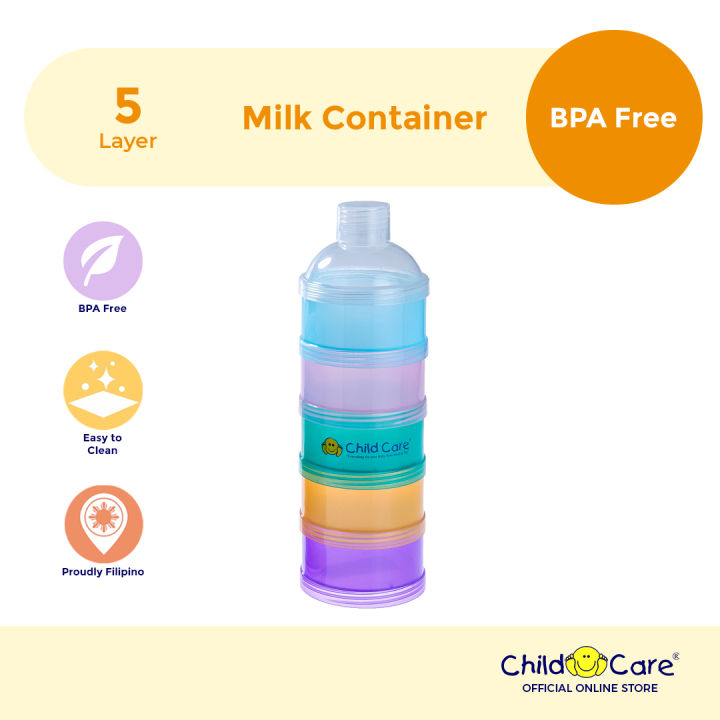 Child Care 5 Layer Stackable Baby Milk Powder Container (Milk Container ...