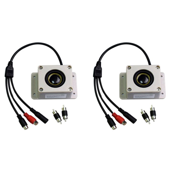 2X Microphone Speaker Device for Security Camera Waterproof for IP ...