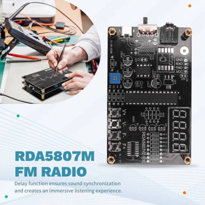 DIY RDA5807M FM Radio 87-108MHz DC 5V Digital Tube Display ...
