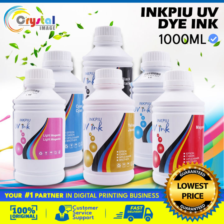 Inkpiu UV Dye Ink 1 Liter Premium Universal Ink for Inkjet Compatible ...