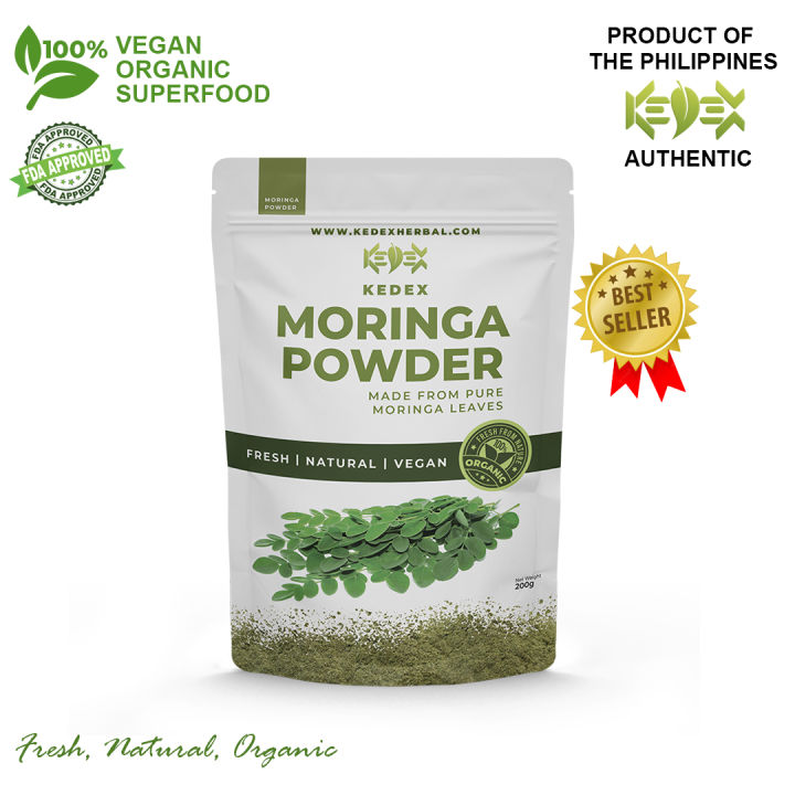 KEDEX 100% Natural Pure Organic Moringa Malunggay Powder - Premium ...