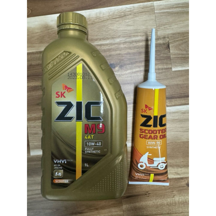 ZIC M9 4AT MATIC 10W40 Fully Synthetic Engine Oil with FREE GEAR OIL ...