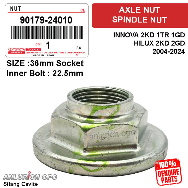 Wheel Hub Nut Spindle Nut Axle Nut Toyota Innova Hilux 2KD 2TR 2GD 2004 ...