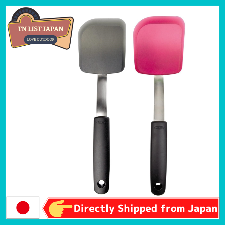 OXO Silicone Turner Mini (Sesame Black/Raspberry Pink)【Shipping from ...