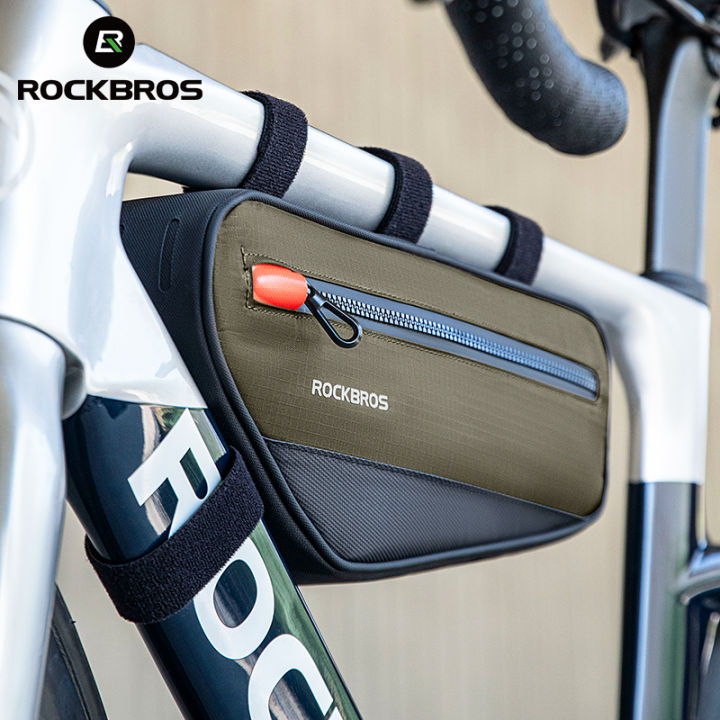 ROCKBROS Bike Frame Tube Bag Portable Versatile 1.7 Capacity Reflective ...