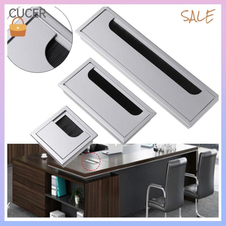 【COD】Aluminum Alloy PC Desk Rectangle Wire Cable Grommet Office Table ...