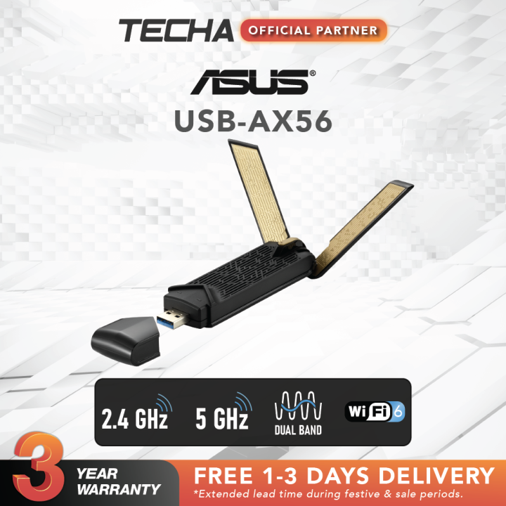 ASUS USB-AX56 | Dual Band AX1800 WiFi Adapter | Lazada Singapore