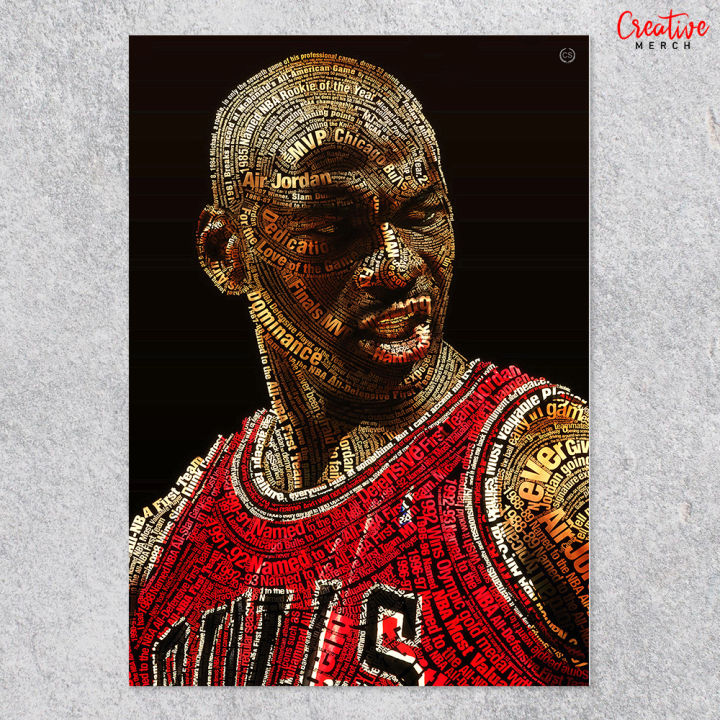 Michael Jordan NBA HD Poster Print A3 size (12x17in) by Creative Merch ...