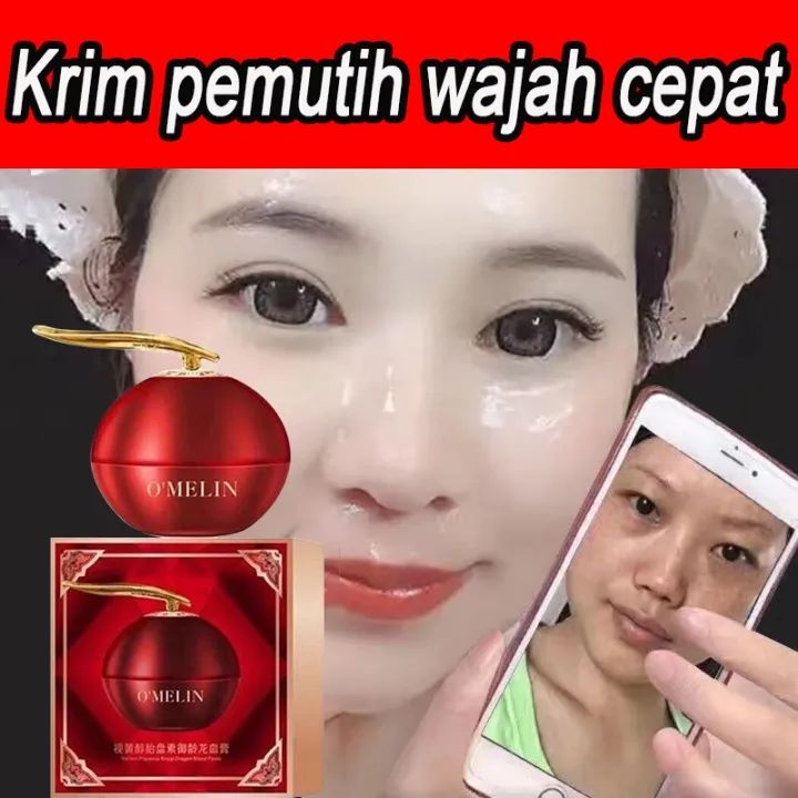 krim Glowing alami perawatan kulit wajah Anti Penuaan Pencerah Pelembab ...