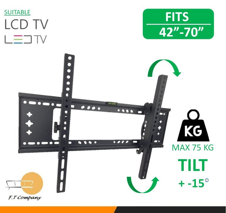 Universal 42”-70” Tilt Adjustable Up Down Flat Panel LED LCD TV Wall ...