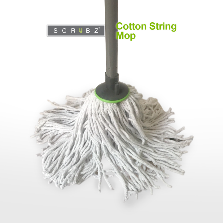 SCRUBZ Premium Cotton String Mop Cleaning Mop Floor Mop Spin Mop with ...