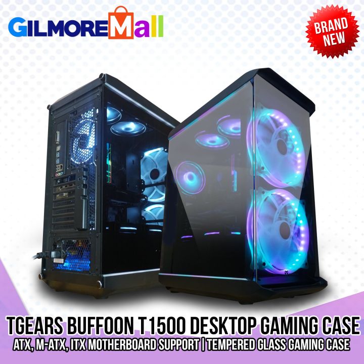 TGEARS BUFFOON T1500 Tempered Glass ATX Desktop Gaming Case | We also ...