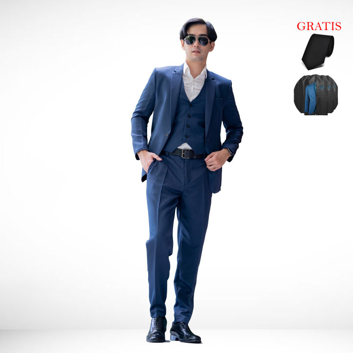 Jas Formal Pria - Setelan Jas Celana Rompi - Jas Pengantin Pria ...