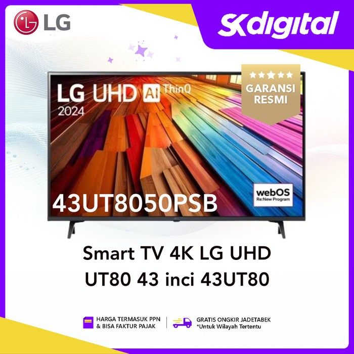 TV LG 43UT8050 Uhd 4K Hdr 10 Pro Smart Tv 43 Inch NEW 2024 8050 ...