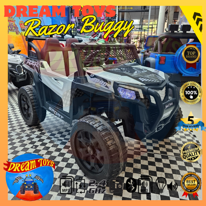 Dreamtoys Accelerate the Fun: Ride-On Razor buggy with Manual Drive ...