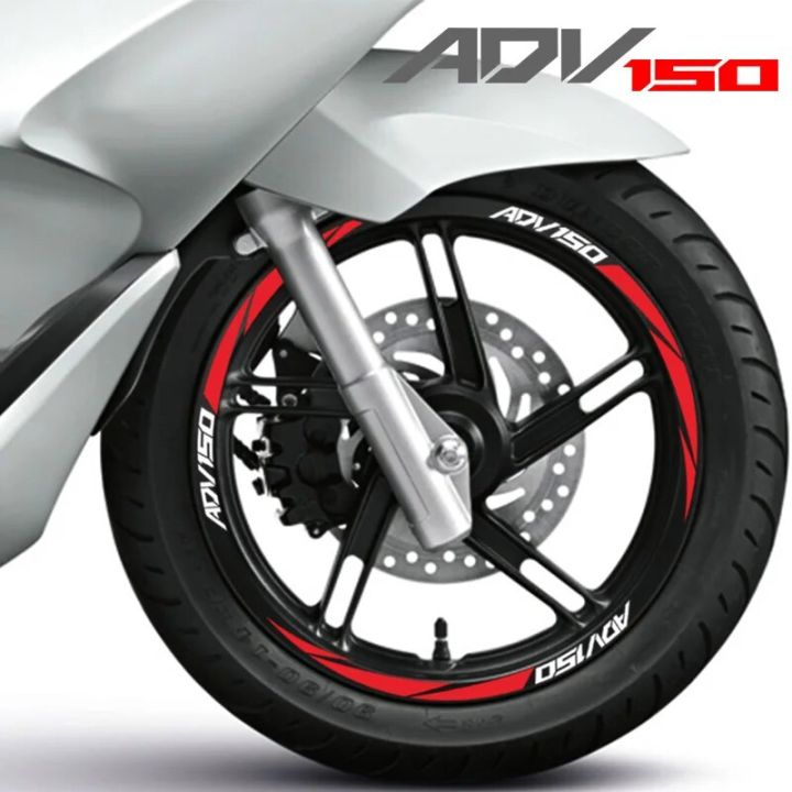 【Exclusive Offer】 1 Set Reflective Adv150 Sticker Wheel Rim Decals Logo ...