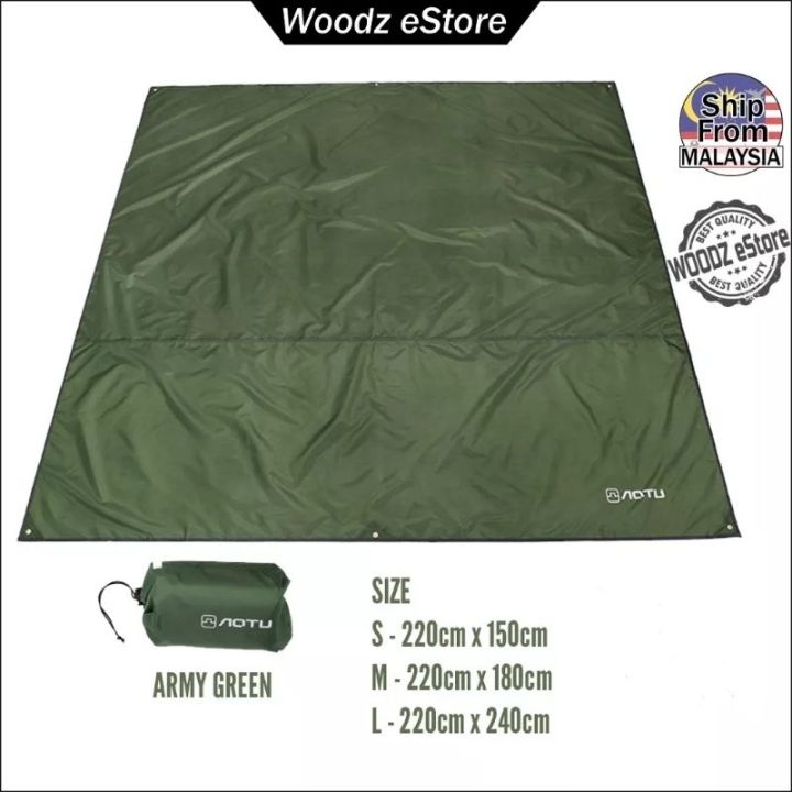 Woodz Ultra Lightweight AOTU Flysheet Waterproof Groundsheet Camping ...