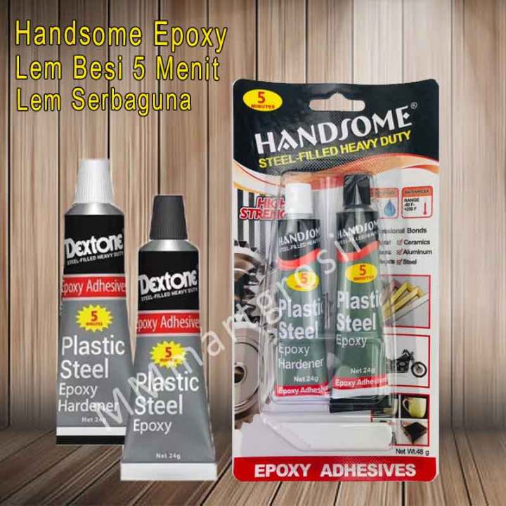 Handsome Epoxy / Lem Besi 5 Menit / Lem Serbaguna / Alat Perekat ...