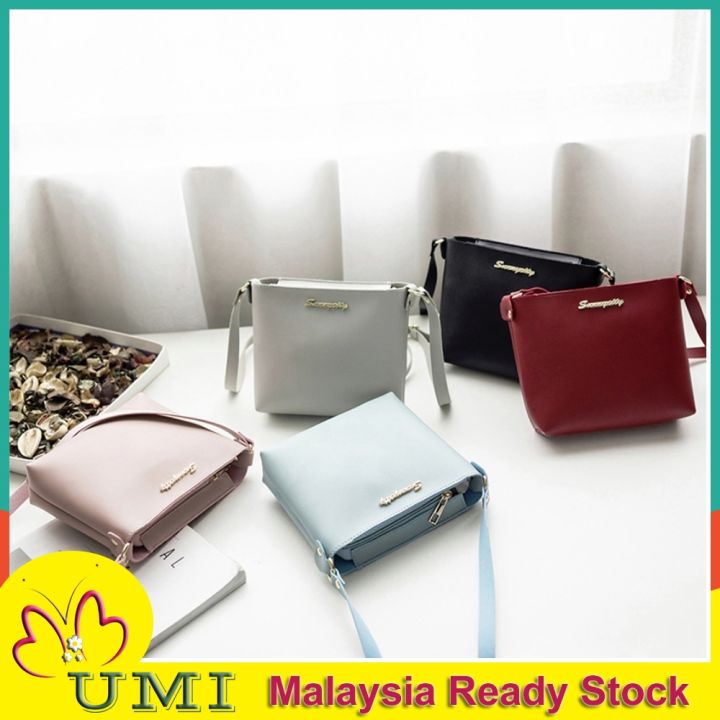 Ready Stock UMI USB2246 Korean Shoulder Bag Handbag Women Sling Bag Beg ...