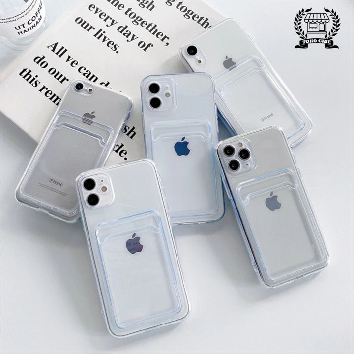 Case Slot Card Bening iPhone 6 6S 6 PLUS 7 7 PLUS 8 8 PLUS X XR SE 2020 ...