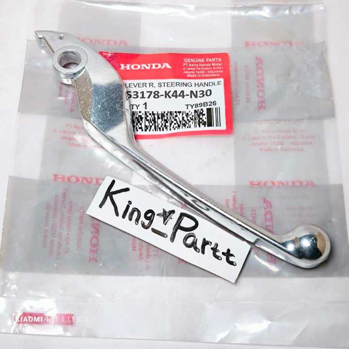 53781-K44-N30 Handle Rem Kanan Beat Street K81 K1A Scoopy eSP LED K93 K2F Silver Original Pict ...