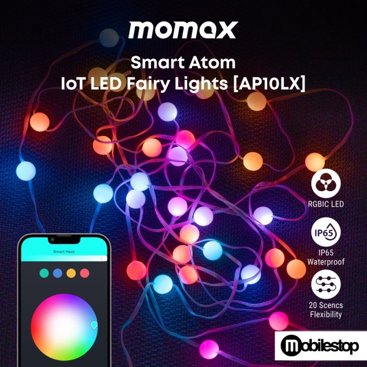 Momax IB10S Smart Atom IoT LED Fairy Lights | Lazada Singapore