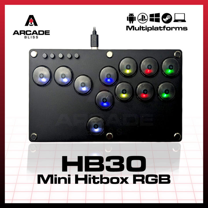 HB30 Leverless Arcade Stick Controller Mini Hitbox Flatbox Mixbox Low ...