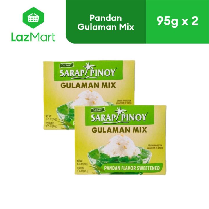 Sarap Pinoy Gulaman Pandan Flavor 95g - Pack of 2 | Lazada PH