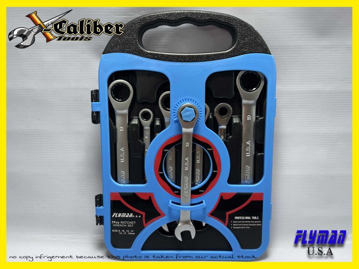 Flyman Combination Wrench Set 7 Pcs. (Ratchet End) | Lazada PH