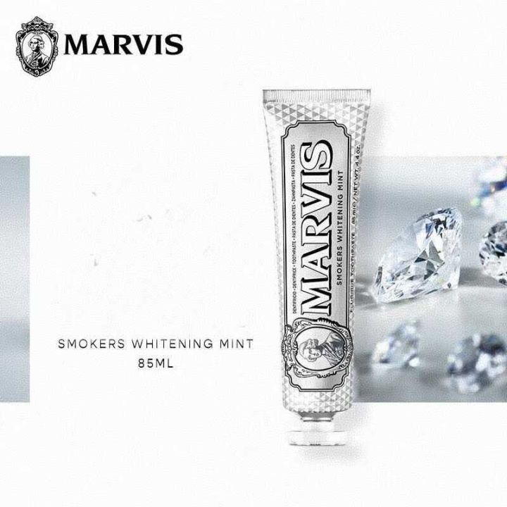 Marvis Italy Garden Mint Toothpaste for Sn removal Low Foam gingival ...