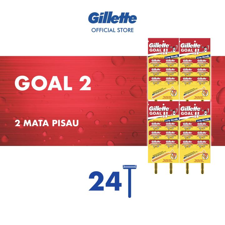 Gillette Goal 2 Razor 1 pcs isi 24 pack [Rencengan] | Lazada Indonesia